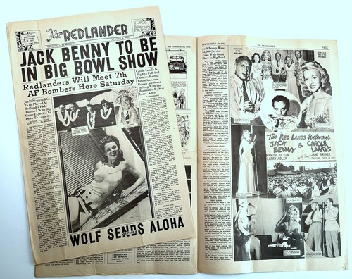 JACK BENNY 1944 USO HAWAII + JOE DIMAGGIO 7th AAF GAME ANNOUNCEMENT ...