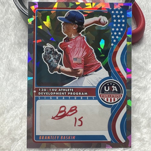 2025 Panini Stars & Stripes Brantley Baskin #NTS-BB Red Ink Auto /25 ...