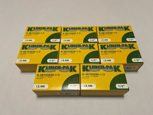 Lot Of x8 Boxes KLINCH-PAK Narrow Crown Construction Staple 1/2″ K ...