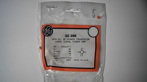 General Electric GE-288 NPN Silicon Power Transistor - NOS | eBay