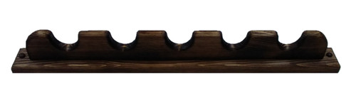 Rustic Wooden Gun Rack 5 Barrel Rests Rifle Shotgun Closet Wall Mount ...