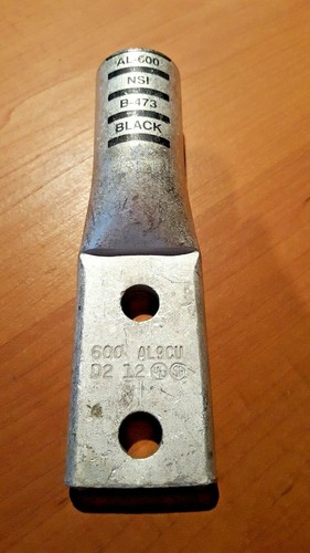 NSI COMPRESSION LUG AL600 2HOLE BLACK DIE AL9CU | eBay