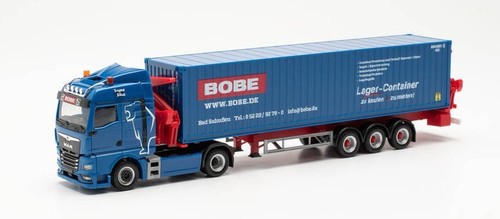 HERPA - MAN TGX GM 4x2 mit 3-Achs-Anhänger und Seitenlader BOBE SPEDITION - 1... | eBay