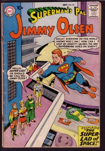 SUPERMAN'S PAL JIMMY OLSEN #39 1959-SUPERLAD OF SPACE- G | eBay