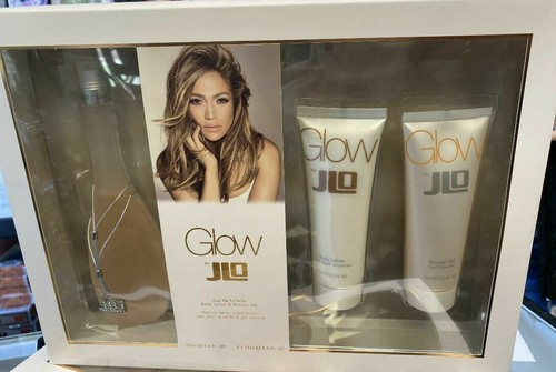 J Lo Glow Gift Set 3.4 oz EDT Spray + 2.5 oz Body Lotion + 2.5 oz ...