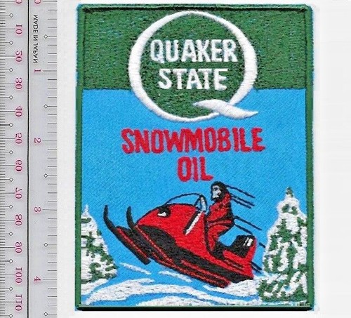 Snowmobile Quaker State Oil Lubricants Houston Texas 1970's Patch NO ...