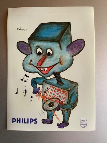 PHILIPS Adhesive Sticker - authentic original - Vintage 80s Original ...