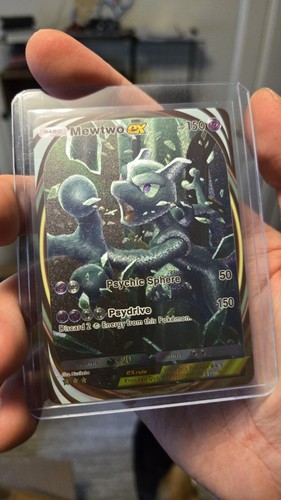 ~ Pocket Pokemon Mewtwo ex Immersive Illustration Textured Art Card ...