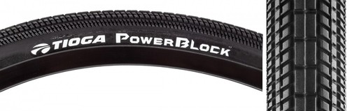 TIOGA TIRE TIOGA POWERBLOCK 20x1-1/8 WIRE BK | eBay