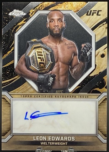 2024 Topps Chrome Leon Edwards Marks of Champions #MOC-LED Welterweight ...