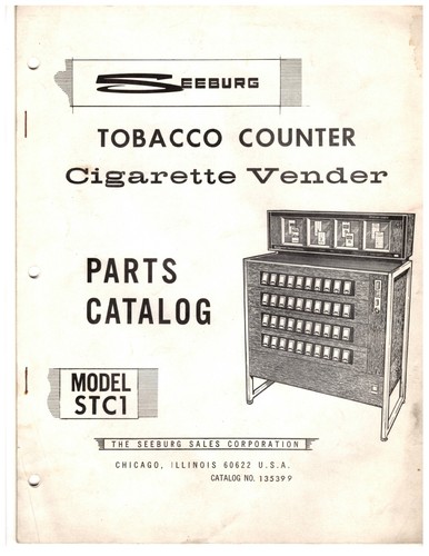 Seeburg STC1 Tobacco Counter Cigarette Vender Catalog 24 Pages-You ...