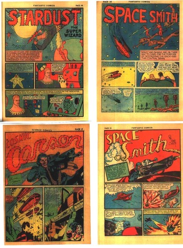 GOLDEN AGE SCI-FI COMICS REPRINT Jack Kirby, Spacehawk Stardust, Basil ...