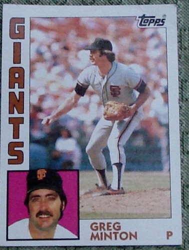 Greg Minton, Giants, 1984 #205 Topps Baseball Card GD COND | eBay