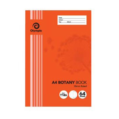 Olympic A4 64 Page Botany Book Pack of 20 Pieces High Quality ...
