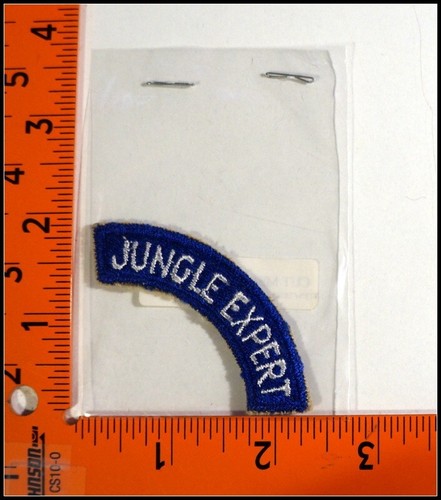Military Patches US Army Jungle Expert Tab New Old Stock #T3450 | eBay