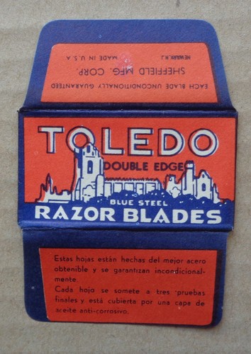 Vintage Razor Blade TOLEDO -One Wrapped Blade | eBay