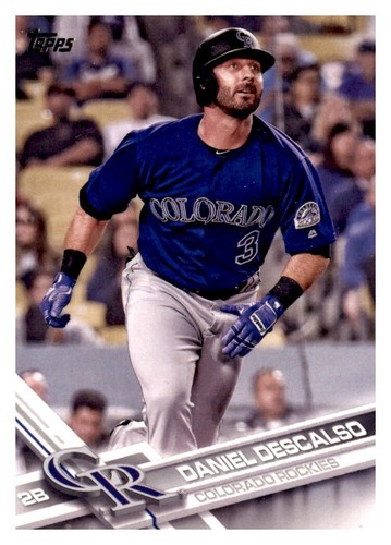 2017 Topps Series 1 Daniel Descalso MLB Base Card PWE Rockies #17 | eBay