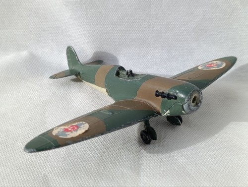 RARE DINKY TOYS 719 RAF SUPERMARINE SPITFIRE MK2 WW2 FIGHTER AEROPLANE ...