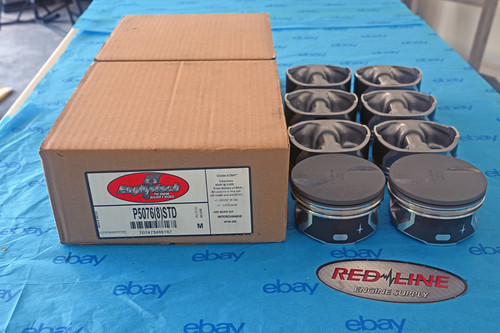 ENGINETECH P5076 PISTONS (STD SIZE) FITS 07-14 CHEVY 6.2L 376 L94 L92 ...