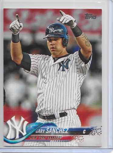 2018 Topps Baseball a Gary Sanchez Card # 340 New York Yankees ...