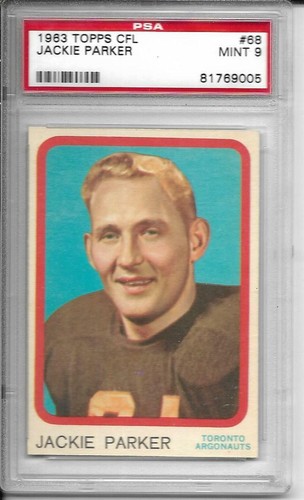 1963 Topps CFL Parker 68 PSA 9 Argonauts 3885 | eBay