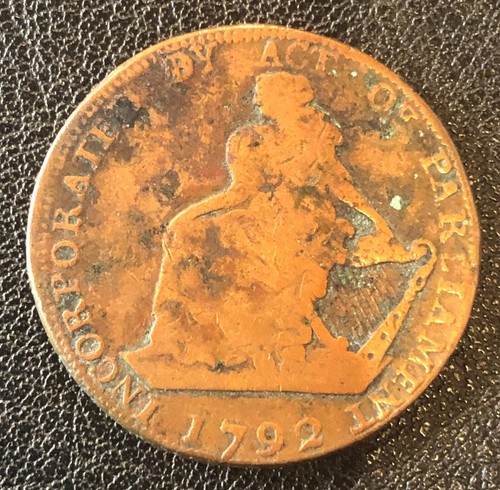1792 Great Britain 1/2 HALF Penny CONDOR TOKEN World Coin | eBay