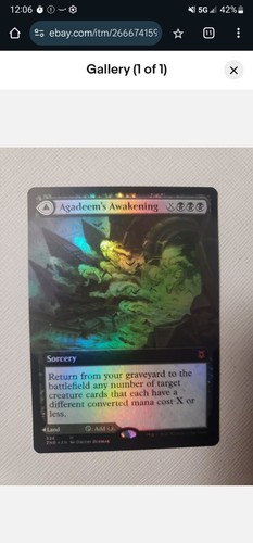 Agadeem's Awakening FOIL Extended Zendikar Rising Magic the Gathering ...