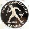 1974 SAMOA UK British Commonwealth Games Boxers Boxing Silver Coin ...