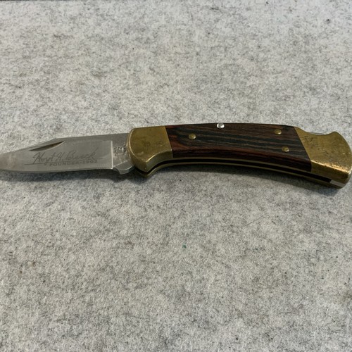 2006 Buck USA 112 Hoyt H Buck Signature Lock Back Pocket Knife Founder ...
