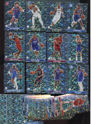 NEW 500 LOT 23-24 PANINI NBA STICKER SILVER HOLO FOIL EMBIID SHAI FOX ...