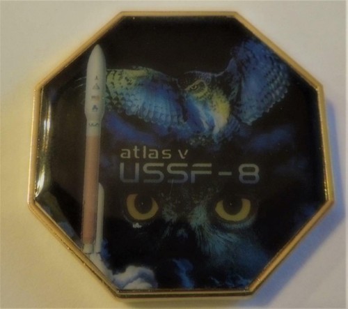 ATLAS V 8-SIDED ULA USSF-8 SILK COIN USSF SPACE VEHICLE MISSION EYES IN ...