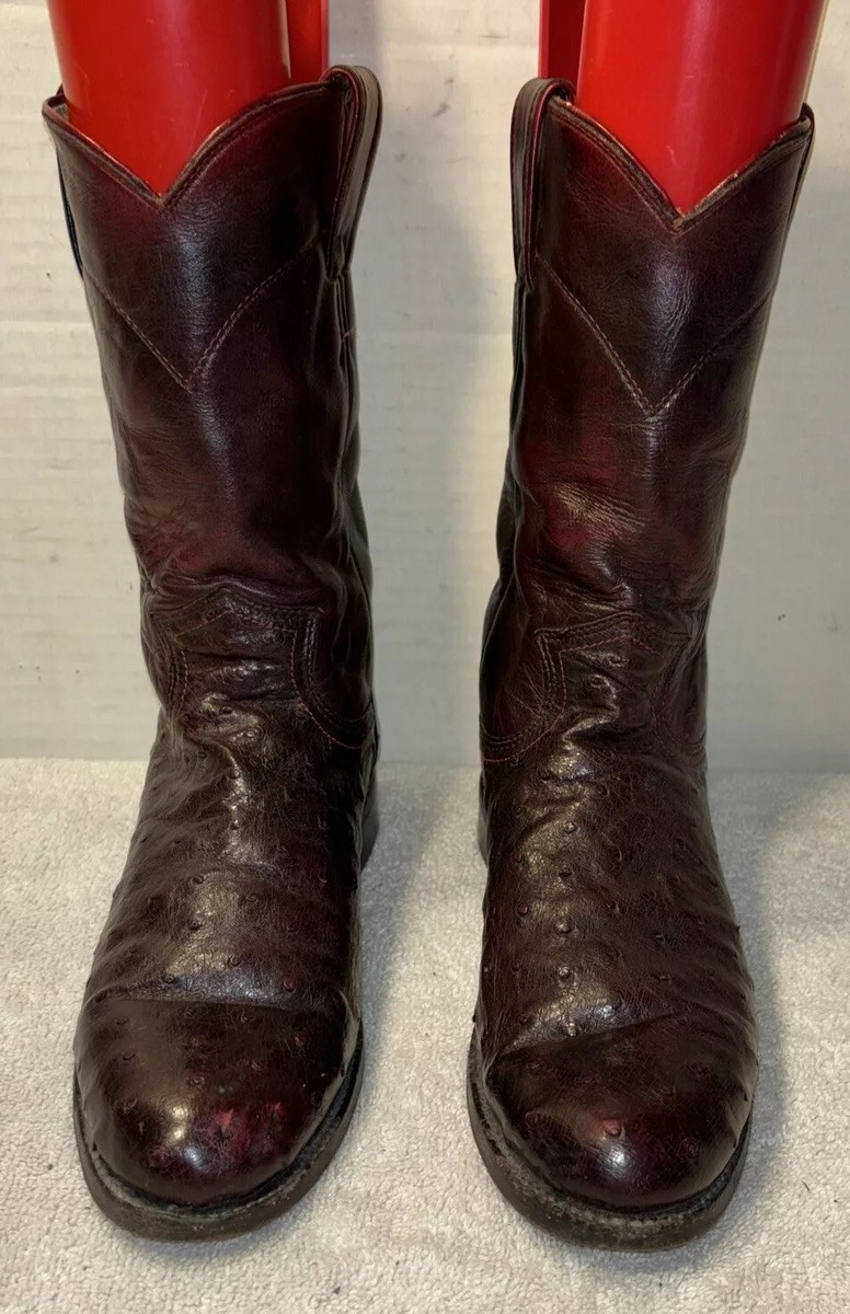 Botas Vaqueras Rojas Brillantes