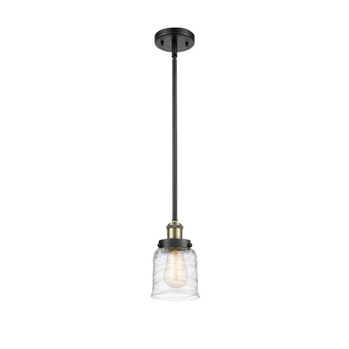 Innovations Ballston Bell 1 Light Mini Pendant-G513, BK/BS - 916-1S-BAB ...