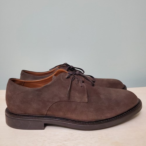 Polo Ralph Lauren Asher Derby suede oxford shoes brown Vibram Soles Sz ...