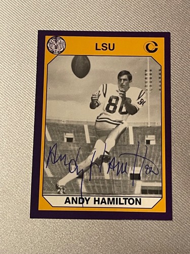 LSU Tigers ANDY HAMILTON Signed Card | eBay