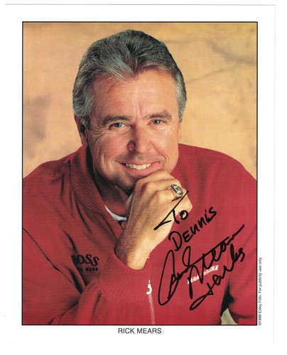 Rick Mears Signed Autographed 8 x 10 Photo Indy Car Driver A | eBay