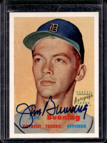 1997 Topps Stars Jim Bunning Auto Rookie Reprints #3 Tigers | eBay