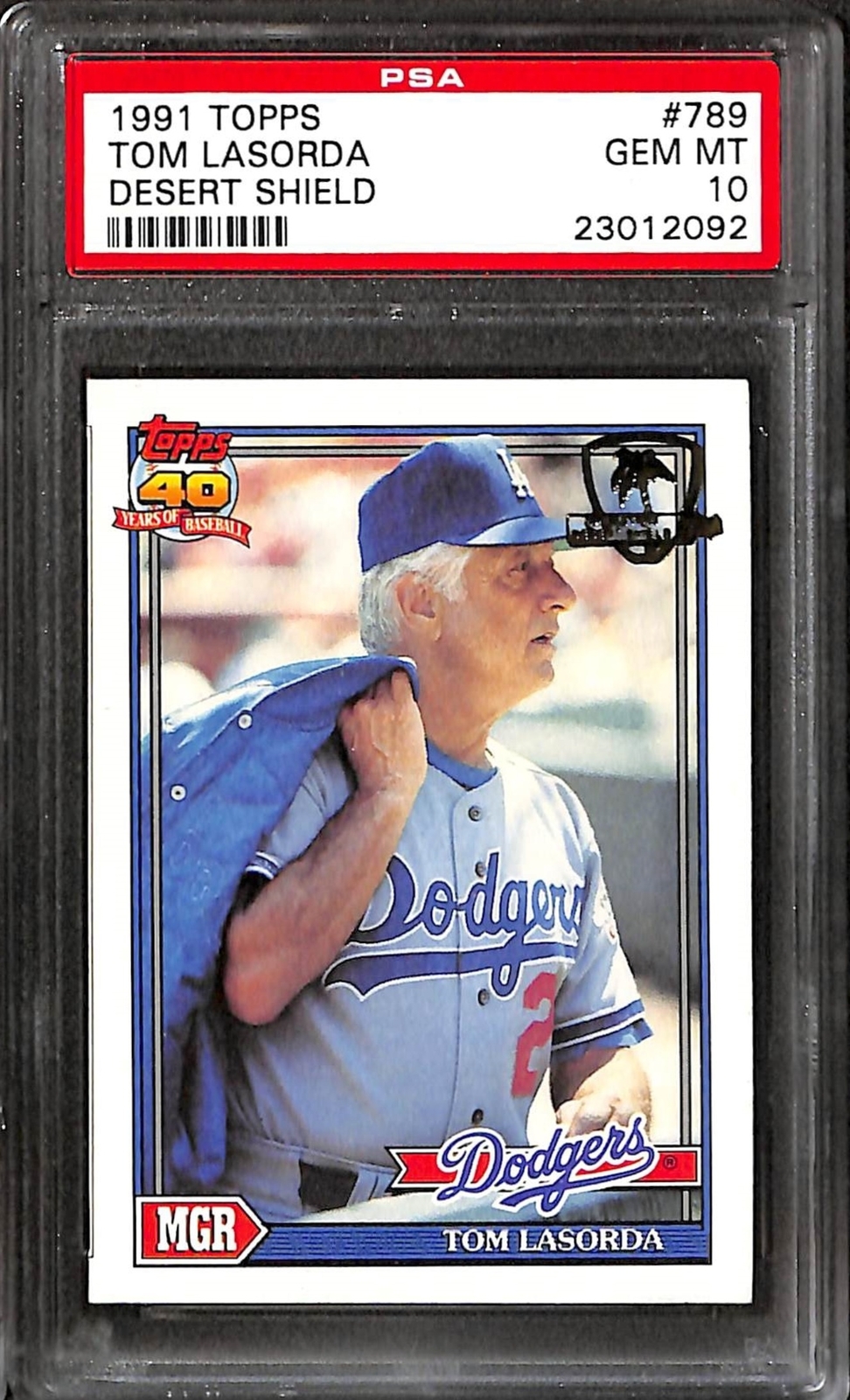 Tommy Lasorda 1991 Topps Desert Shield #789 Base Price Guide - Sports ...