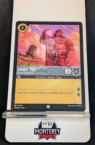 CHIEF TUI Proud of Motunui NM-MINT Disney Lorcana TCG non holo 171/204 ...