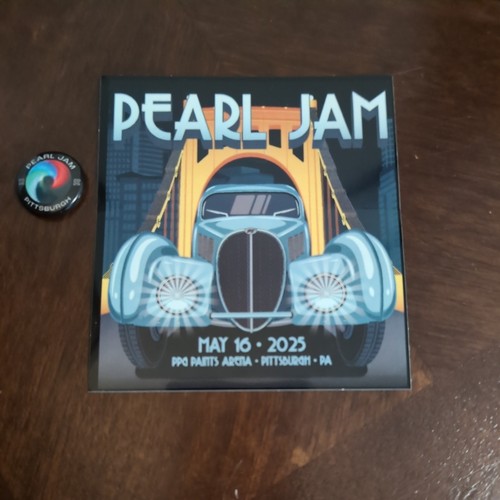 PEARL JAM STICKER PIN SET PITTSBURGH PPG PAINTS ARENA 5/16/2025 EVENT ...