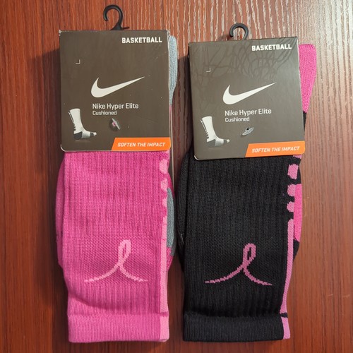 Pink Breast Cancer Kay Yow Original Nike Elite Socks Basketball Crew ...