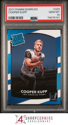 2017 PANINI DONRUSS #329 COOPER KUPP RC RATED ROOKIE RAMS PSA 10 | eBay