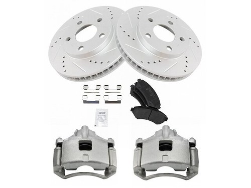 TRQ 55RG63B Front Brake Pad Rotor and Caliper Set Fits 1997-2004 Buick ...