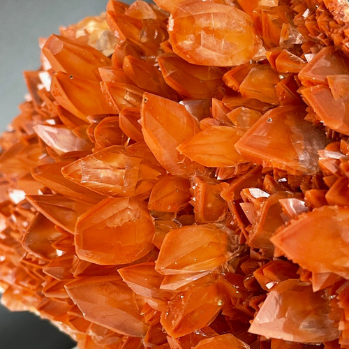 Rare Natural beautiful crystal dogtooth red calcite mineral specimen ...