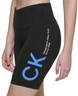Calvin Klein Performance Women's Logo High Waist Bike Shorts Black Size ...