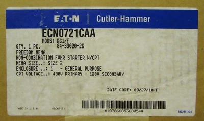 Cutler-Hammer Starter ECN0501AQA Size 0 Nema | Grelly UK