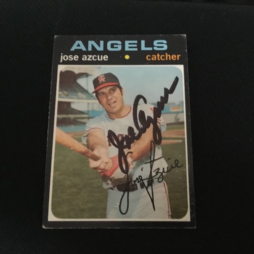 Autographed 1971 Topps Jose Azcue TOUGH # 657. #H-1 | eBay