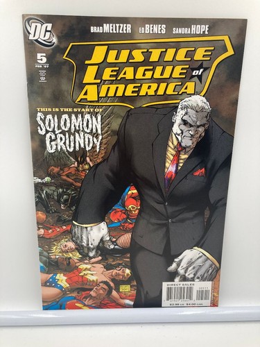 2007 DC Comics Justice League of America Solomon Grundy #5 Comic Book ...