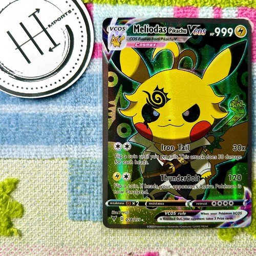 Meliodas Pikachu VCOS Pokemon Card Holo Cosplay ART | eBay