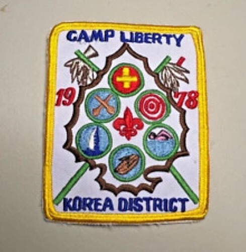 BSA, 1978 Camp Liberty Patch, Korea District, Far East Council | eBay